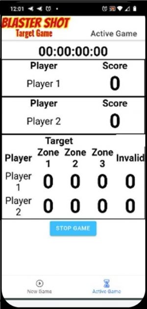 Nerf Score Keeping Game Score Card